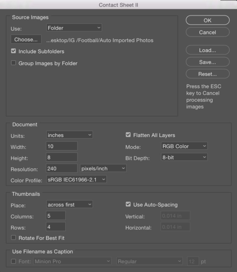 More Photoshop Buried Treasure: Creating Multi-photo Contact Sheets ...